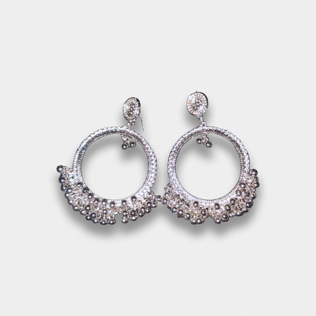 Round Jhumka Base Silver – Mumchoo